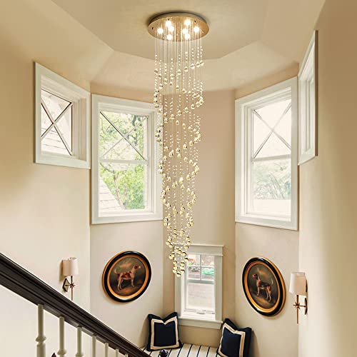 Saint Mossi Modern K9 Crystal Raindrop Chandelier Lighting, Modern Crystal Light Fixture, K9 ...