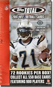 2007 Topps Total NFL Football Sports Trading Cards Sealed Hobby Box (36 ...