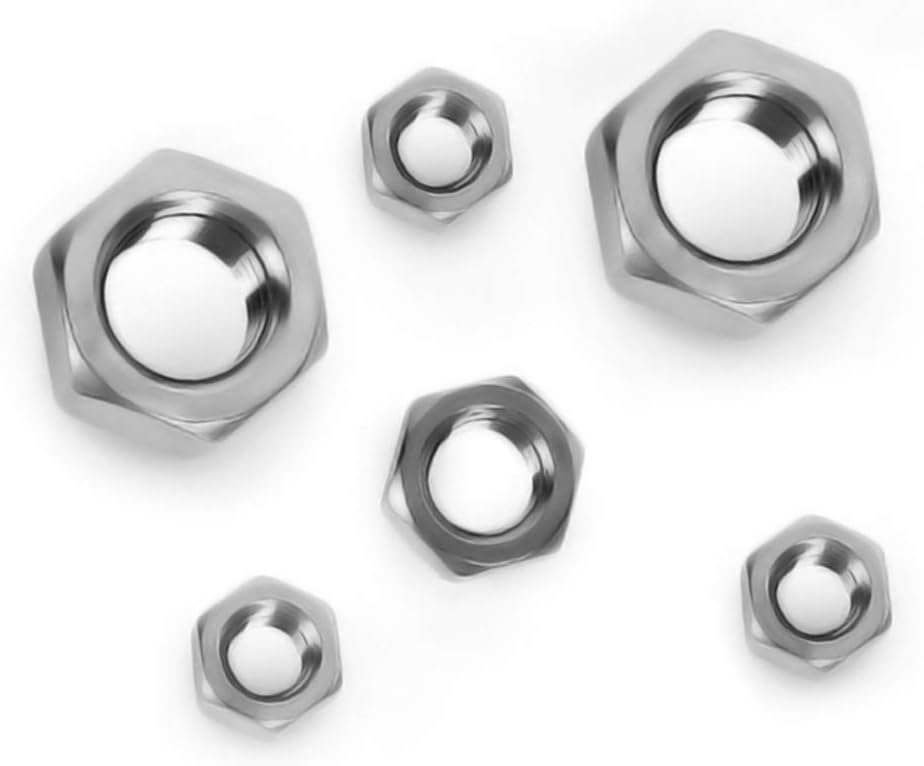 LINVINC Metric Lock Nut – Standard Coarse Thread Nuts Locking Nuts for ...