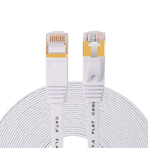 Ercielook Ethernet Cable 200 ft High Speed, Cat 6 Flat Internet Cable ...