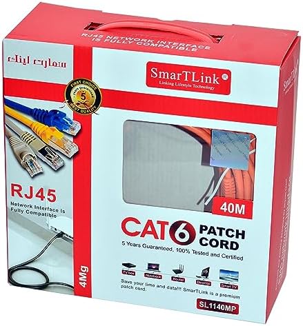 SMARTLINK CAT6 PATCH CORD PREMIUM QUALITY NET WORK CABLE (40 M) price ...