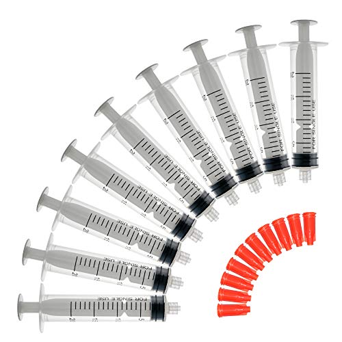 Buy 20pack 20ml luer Lock Syringe and Syringe Cap. Plastic Syringe ...