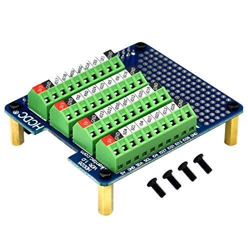 RPi Screw Terminal Block Breakout HAT Module for Raspberry Pi A+ 3A+ B+ 2B 3B 3B+ 4B | Pricepulse