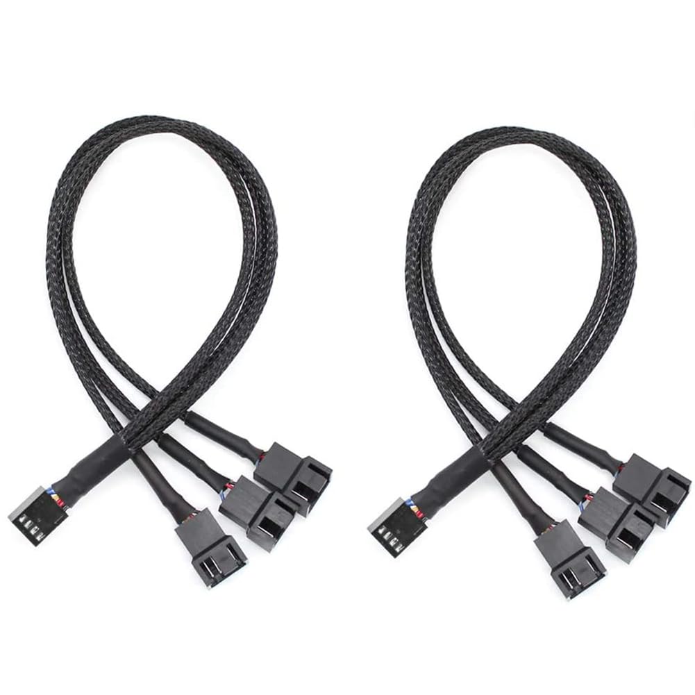 Mua Gomass PWM Fan Splitter Cable 3 Way 4 Pin PC Fan Splitter Extension ...