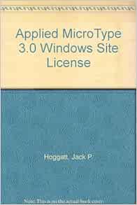 Amazon.com: Applied MicroType 3.0 Windows Site License: 9780538436625 ...
