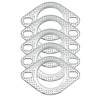 Amazon.com: 2-Bolt 2.36inch 60mm Exhaust Flange Gasket for Turbo ...