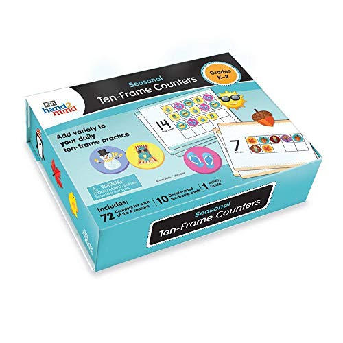 hand2mind Seasonal Ten Frames Math Counters for Kids, Math Counters ...