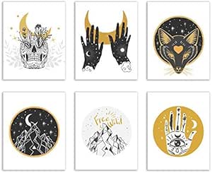 Amazon.com: Spiritual Occult Prints - Set of 6 (8x10 Inches) Glossy ...