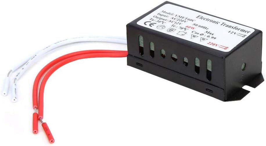 Low Voltage Halogen Transformer, Input 120V to Output 12V Electronic ...