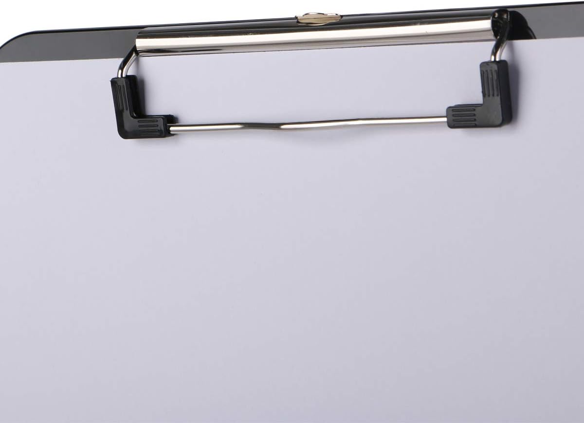 Eagle A4 Size Black Plastic Clipboards, Sturdy Spring Clip, Built-in ...