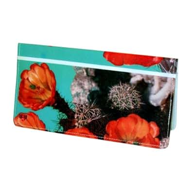 Amazon.com: Cactus Flower Checkbook Cover: Shoes