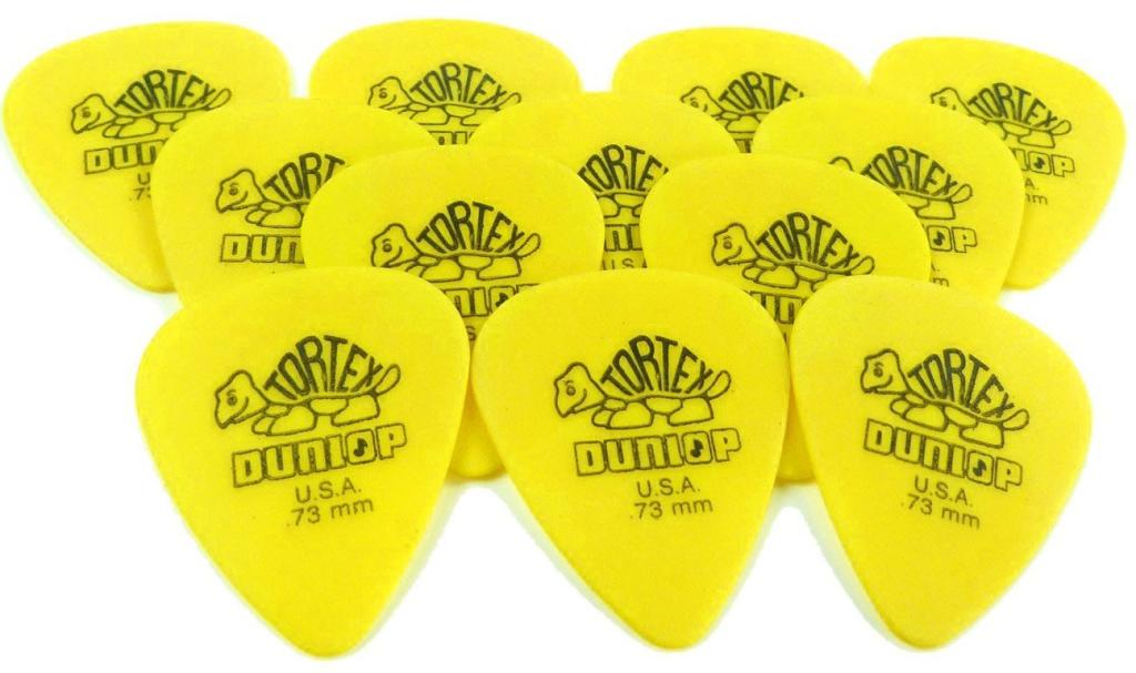 Dunlop 418P Standard Tortex Picks, 12 Pack, Yellow, 0.73mm : Amazon.ca ...