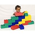 Amazon.com: 24pc Jumbo Blocks Preschool Set - 8" and 4" Large Building ...