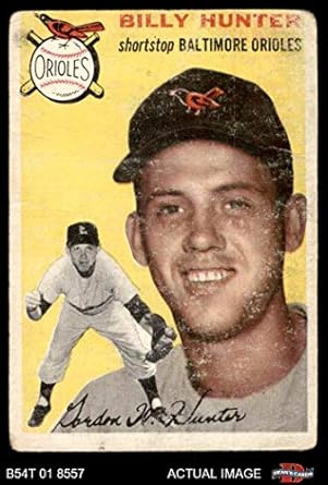 Amazon.com: 1954 Topps # 48 WHT Billy Hunter Baltimore Orioles ...