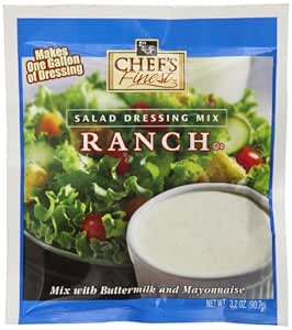 Amazon.com : Chef's Finest Dry Salad Dressing, Ranch, 3.2 Ounce (Pack ...