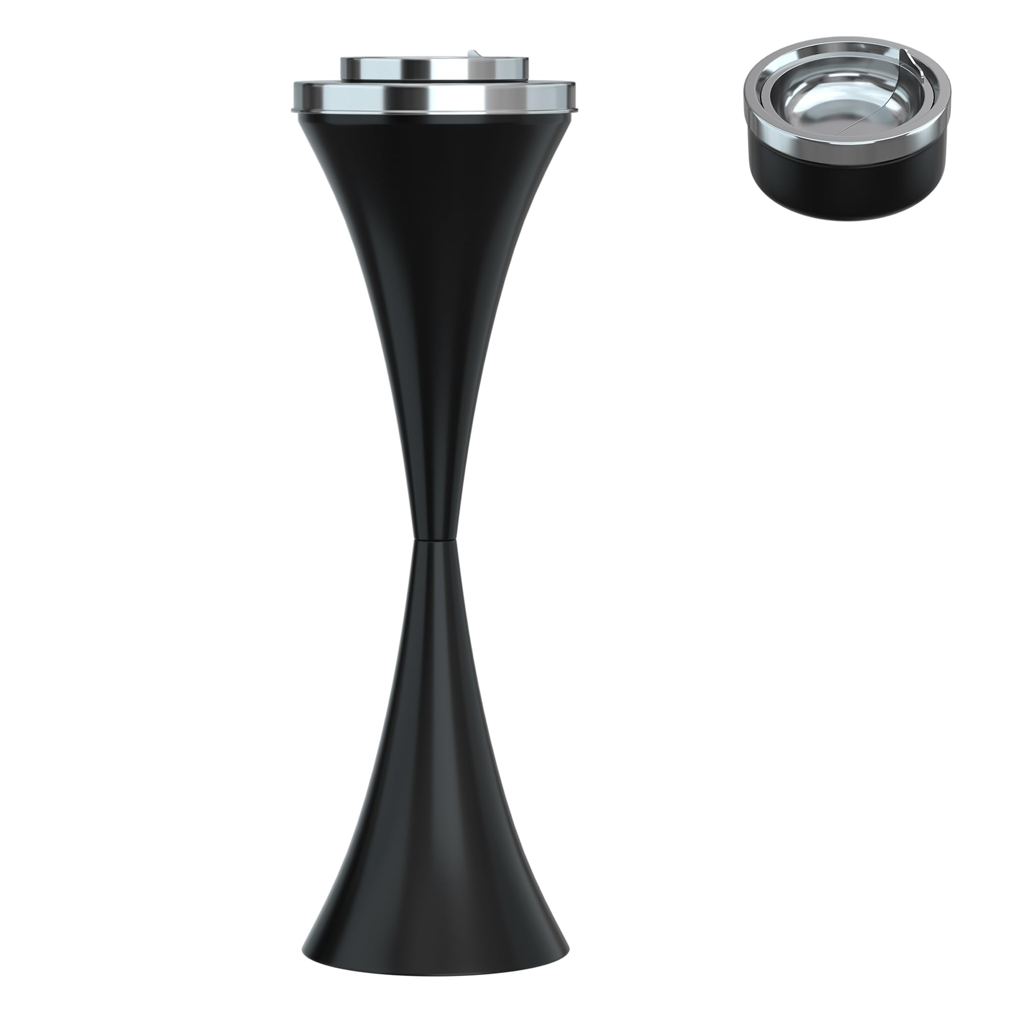RELIANCER Floor Standing Ashtray w/Detachable Cigar Container,Stainless ...