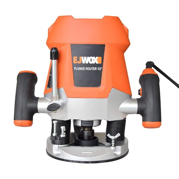 EJWOX 12-Amp Variable Speed Plunge Router Heavy Duty Woodworking Router ...