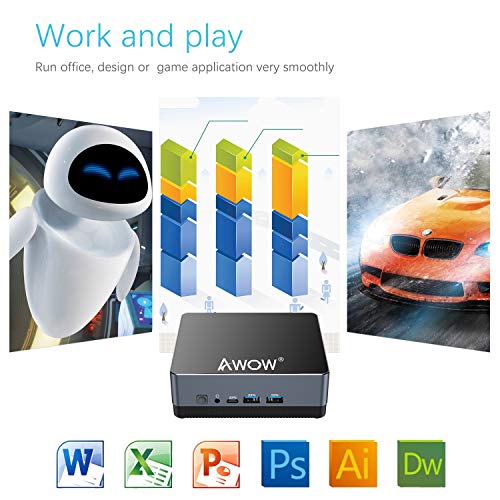 Mini PC Intel Core i3 5005U, 8GB DDR, 256GB M.2 SSD, Windows 10 Pro ...