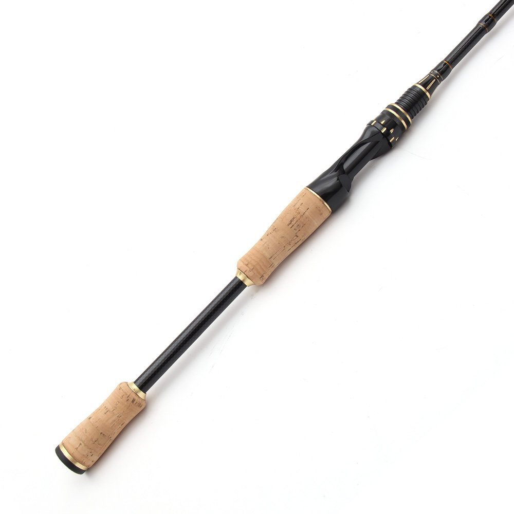 Entsport 2-Piece Spinning Rod with 3 Top Pieces Graphite Spinning ...