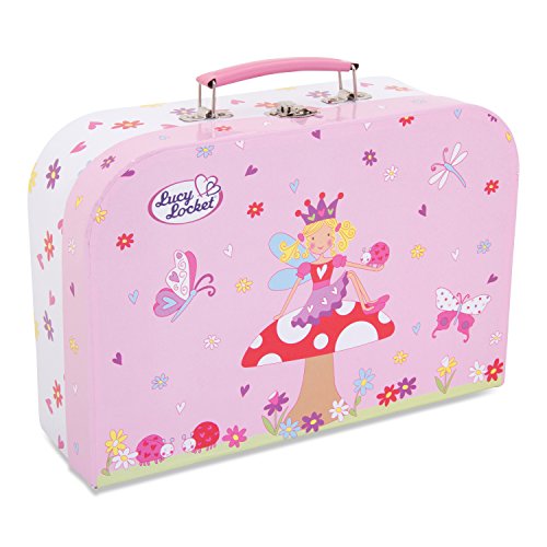 Lucy Locket 'Fairy Tale' Metal Tea Set & Carry Case Toy (14 Piece Pink ...