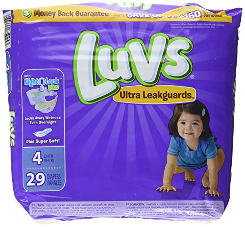Luvs Ultra Leakguards Diapers - Size 4 - 29 ct (B00IZUM1T0) | Amazon ...
