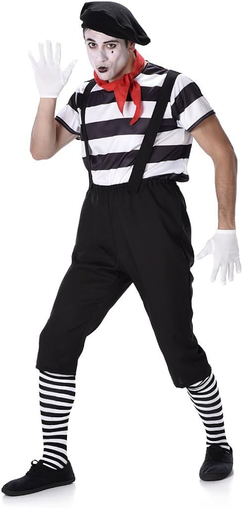 Men's Mime Artist - Halloween Costume: Amazon.ca: Clothing & Accessories