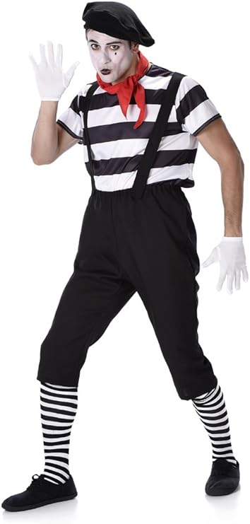Men's Mime Artist - Halloween Costume: Amazon.ca: Clothing & Accessories