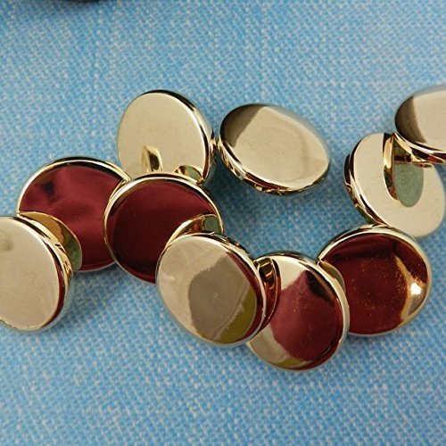 Plain Metal Blazer Buttons Gold Colour (5, 20mm): Amazon.co.uk: Kitchen & Home