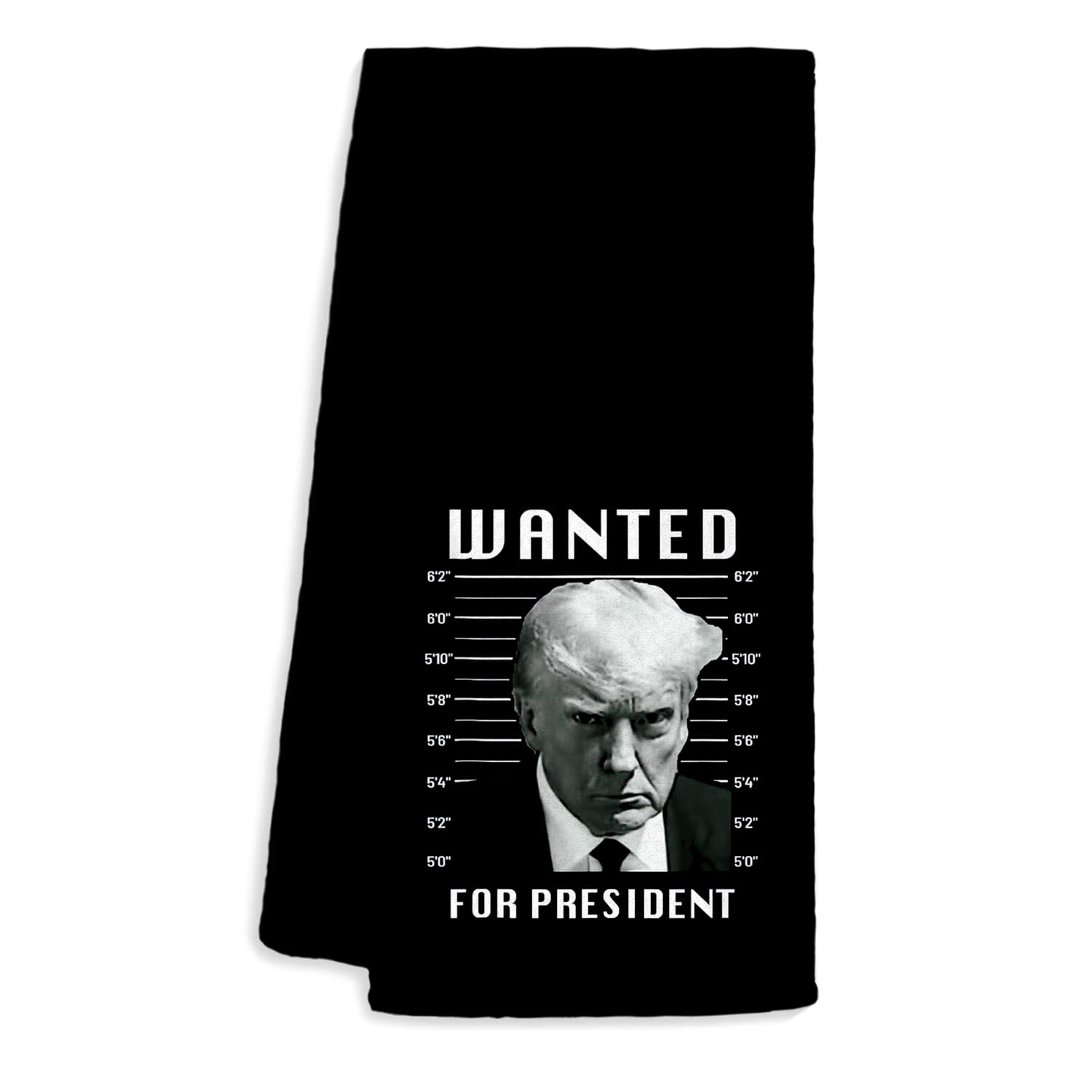 Jvpke Trump 2024 Hand Towels - Black Kitchen Towels,Wanted Trump for ...