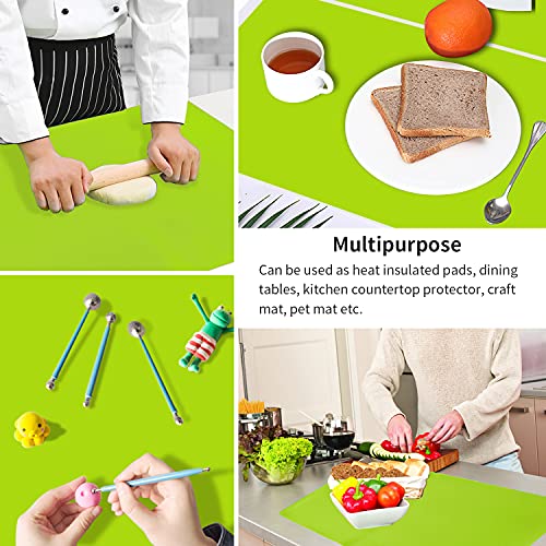 Extra Large Silicone Table Mat, Silicone Mat for Crafts Kids Dinner ...