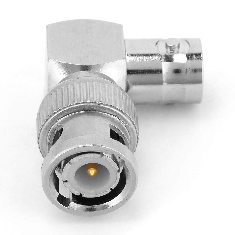 Marhynchus - 5 conectores BNC en forma de L de latón de 90 grados BNC macho a hembra conector ...