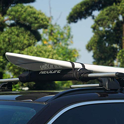 Neolife Soft Roof Rack Pads with Two 15 Ft Wrap-Rax Straps for ...