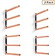 Amazon.com: ECOTRIC Max 600 lb Steel 6 Shelf Lumber Storage Rack Wall ...