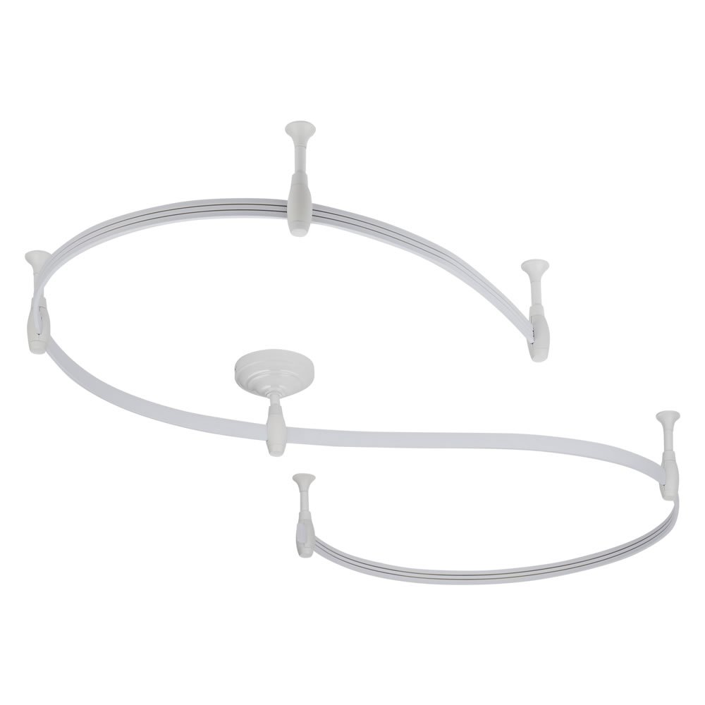 Indoor Lighting Biard Forio 2m White Monorail Single Circuit GU10 ...