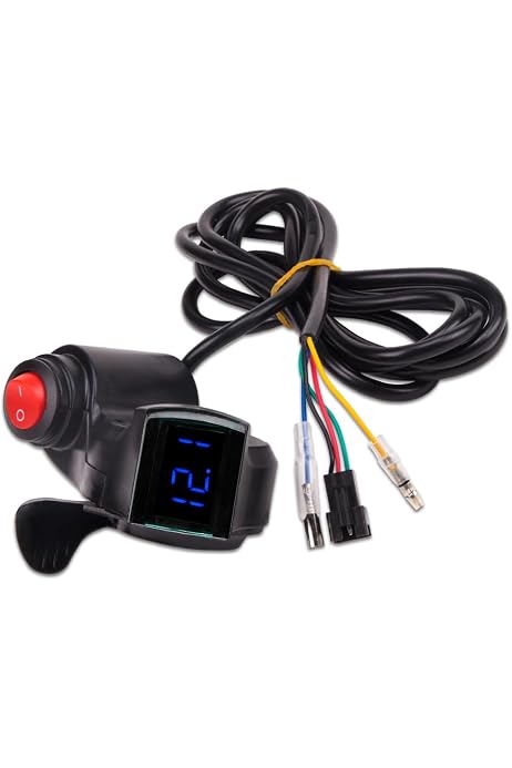 Ebike Key Ignition E-Bike Thumb Throttle With Voltage Display ...