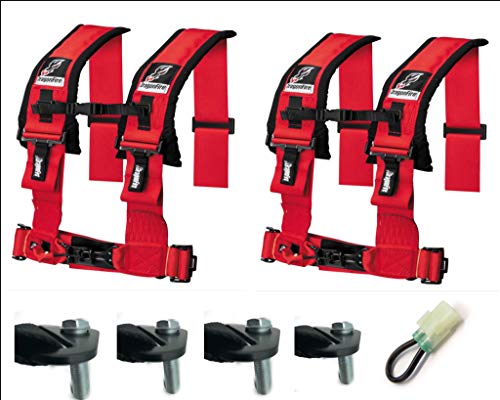 Set of 2 Dragonfire Racing 4-Point Harness 3″ H-Style Harness W Sternum ...