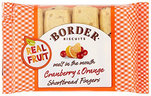 Border Biscuits Cranberry and Orange Shortbread 165 g (Pack of 3 ...
