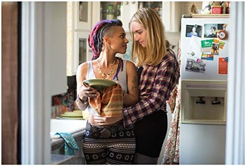Sense8 Freema Agyeman as Amanita Caplan Snuggling with Jamie Clayton as ...