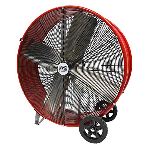 MaxxAir High Velocity Industrial Direct Drive Barrel Fan. Heavy Duty ...