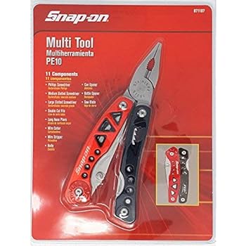 Snap-On Stainless Steel Multi Tool with Easy Grip Folding Handles. 11 ...