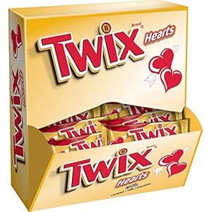 Amazon.com : TWIX Valentine's Caramel Singles Size Chocolate Cookie Bar ...