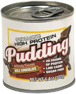 Instone Stallone High Protein Pudding, Milk Chocolate (Pack of 24 ...