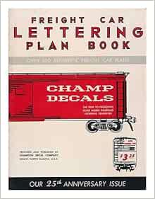 Freight Car Lettering Plan Book for Model Railroaders, Book No. 2 ...