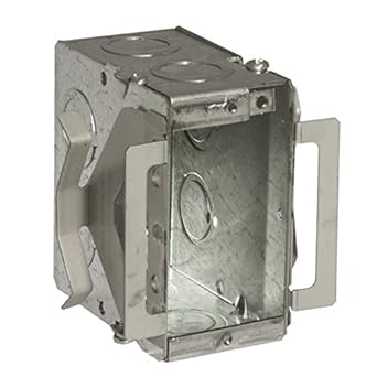 Hubbell-Raco 689B Masonry Box, 3-1/2" Depth, Gangable, 1/2" and 3/4 ...