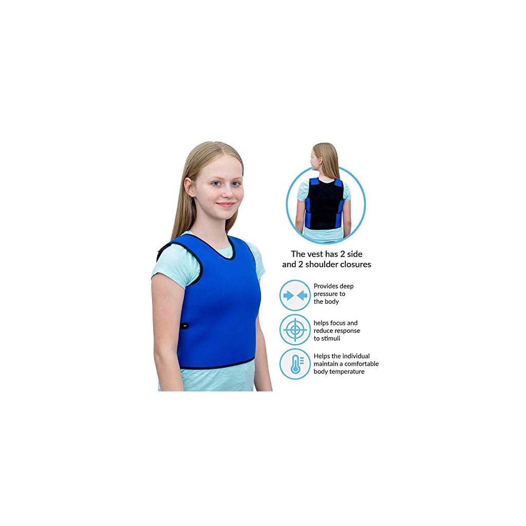Sensory Vest for Children Kids, Sensory Compression Vest Kids Deep ...