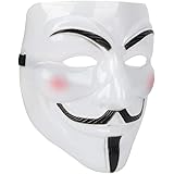 Amazon.com: WLPARTY hackers mask white V for Vendetta Halloween face ...