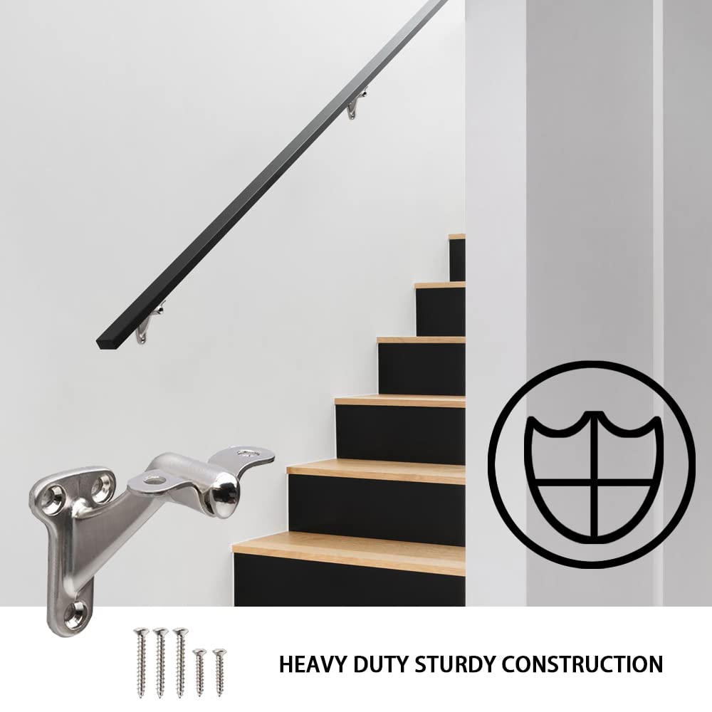 Triumph Hardware,3 Pack,3" Heavy Duty Handrail Bracket Matte Black ...