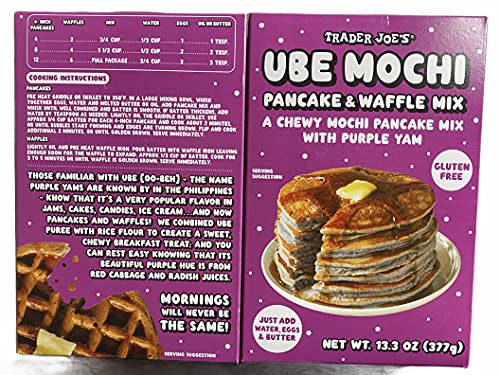 Trader Joe's Ube Mochi Pancake & Waffle Mix, 13.3 Oz (Pack Of 2) on ...