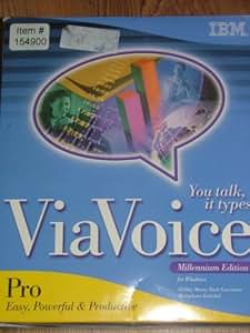Amazon.com: ViaVoice Pro Millennium Edition You talk, it types: Software