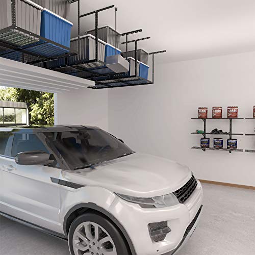 Overhead Garage Storage Adjustable Ceiling Storage Rack at Alvin ...